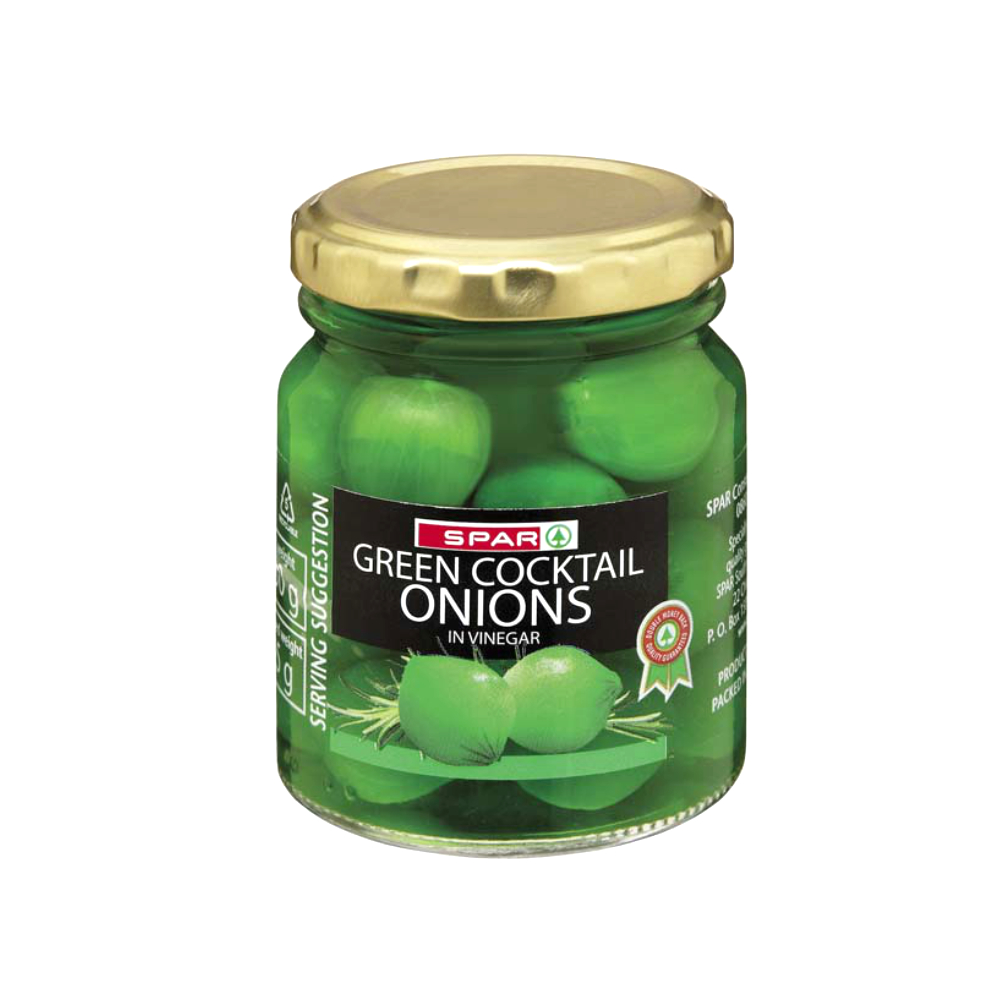 SPAR GREEN COCKTAIL ONIONS IN VE – Vip